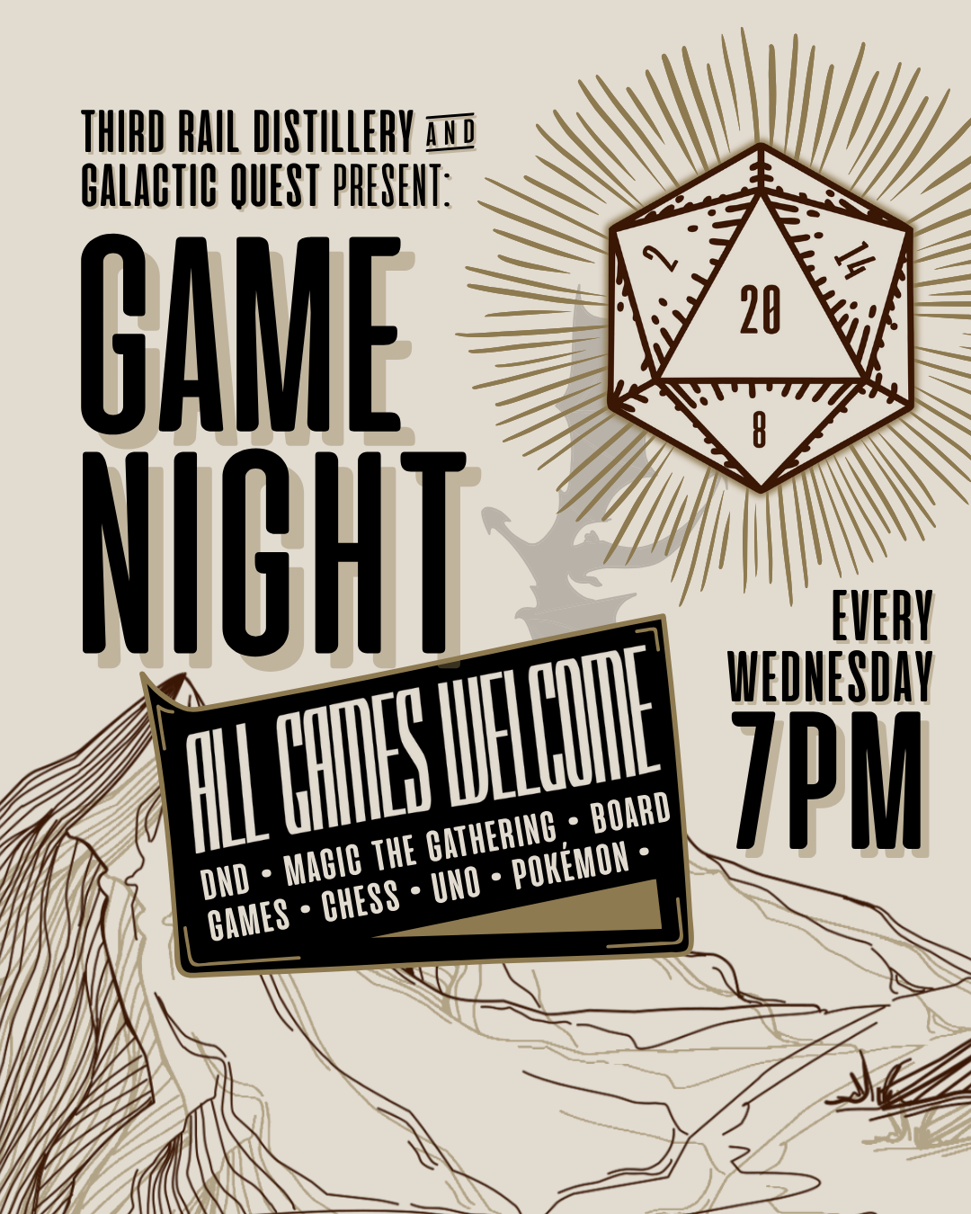 Game Night! - Third Rail Distillery